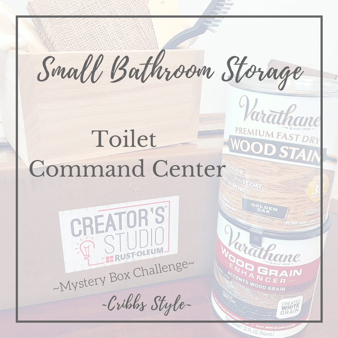 Small Bathroom Storage- Toilet Command Center - Cribbs Style