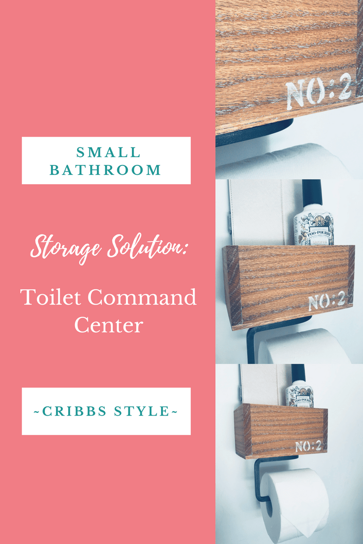 Small Bathroom Storage- Toilet Command Center - Cribbs Style