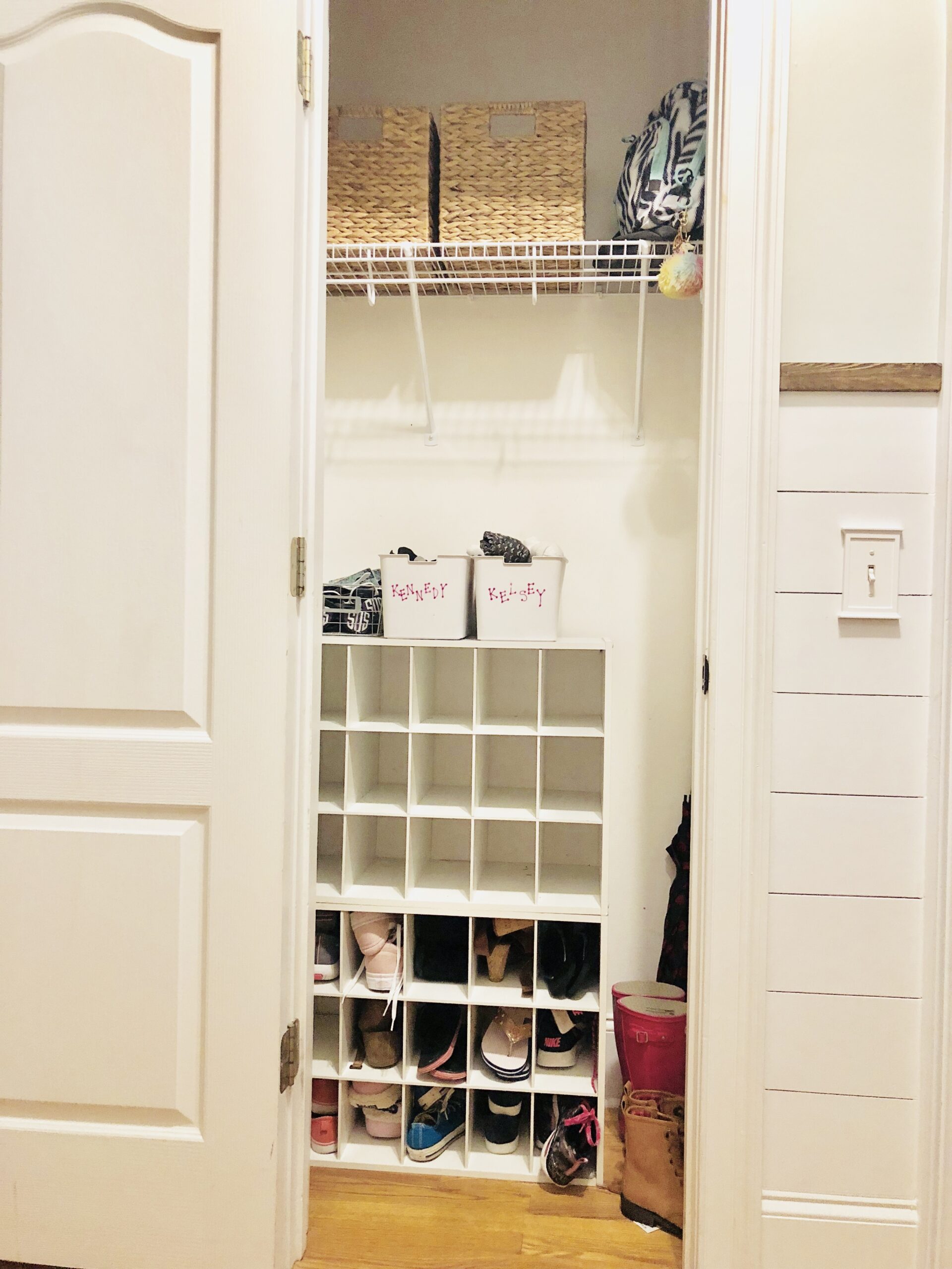 $100 Room Challenge- Hall Closet Makeover Reveal - Cribbs Style