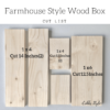 DIY Easy Farmhouse Style Wood Box - Cribbs Style