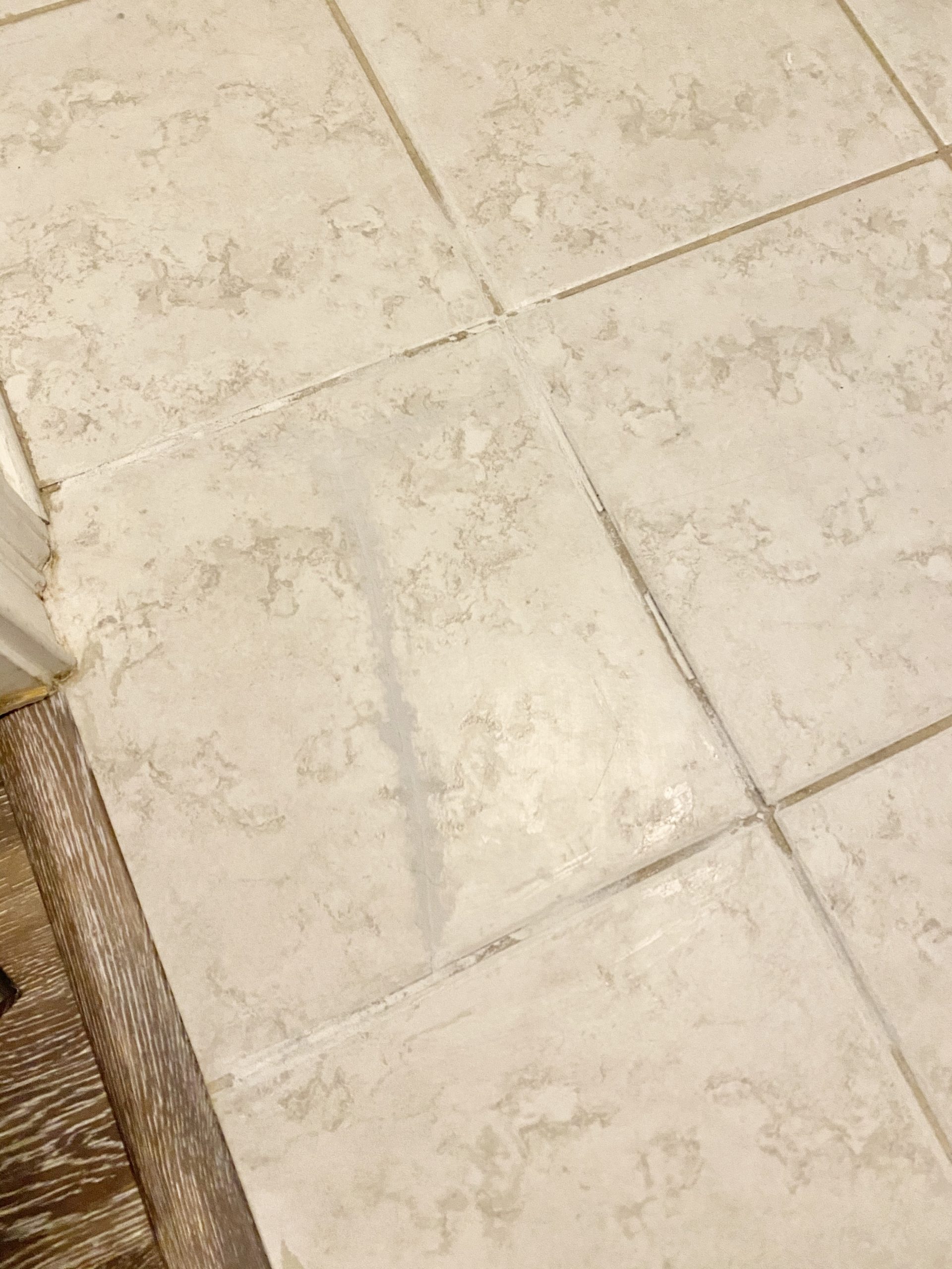 How to fix a cracked tile. - Cribbs Style