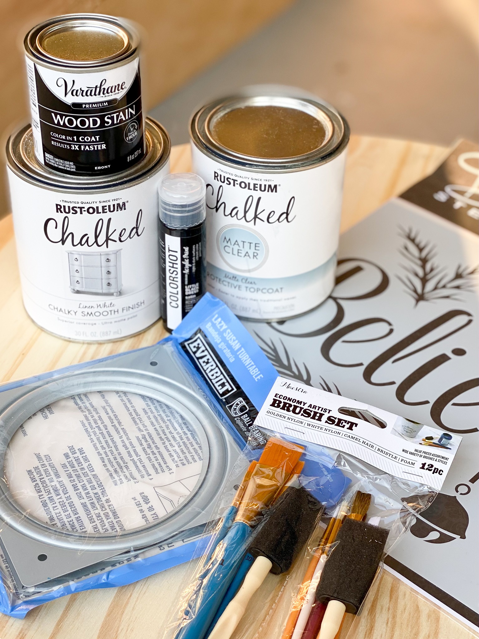 Homemade Holiday Gifts: Lazy Susan Tray with The Home Depot - Cribbs Style