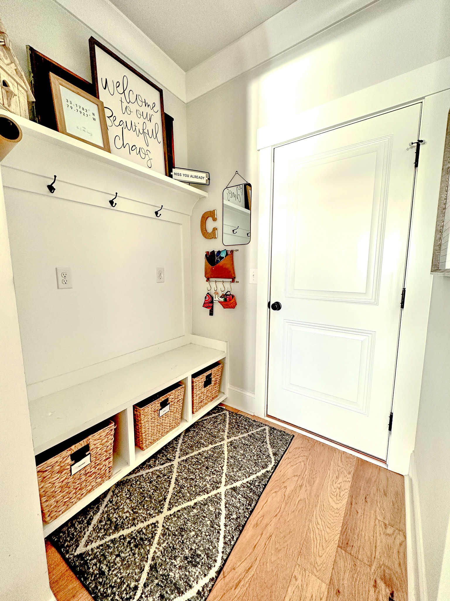 Easy mudroom refresh for under $330 - Cribbs Style