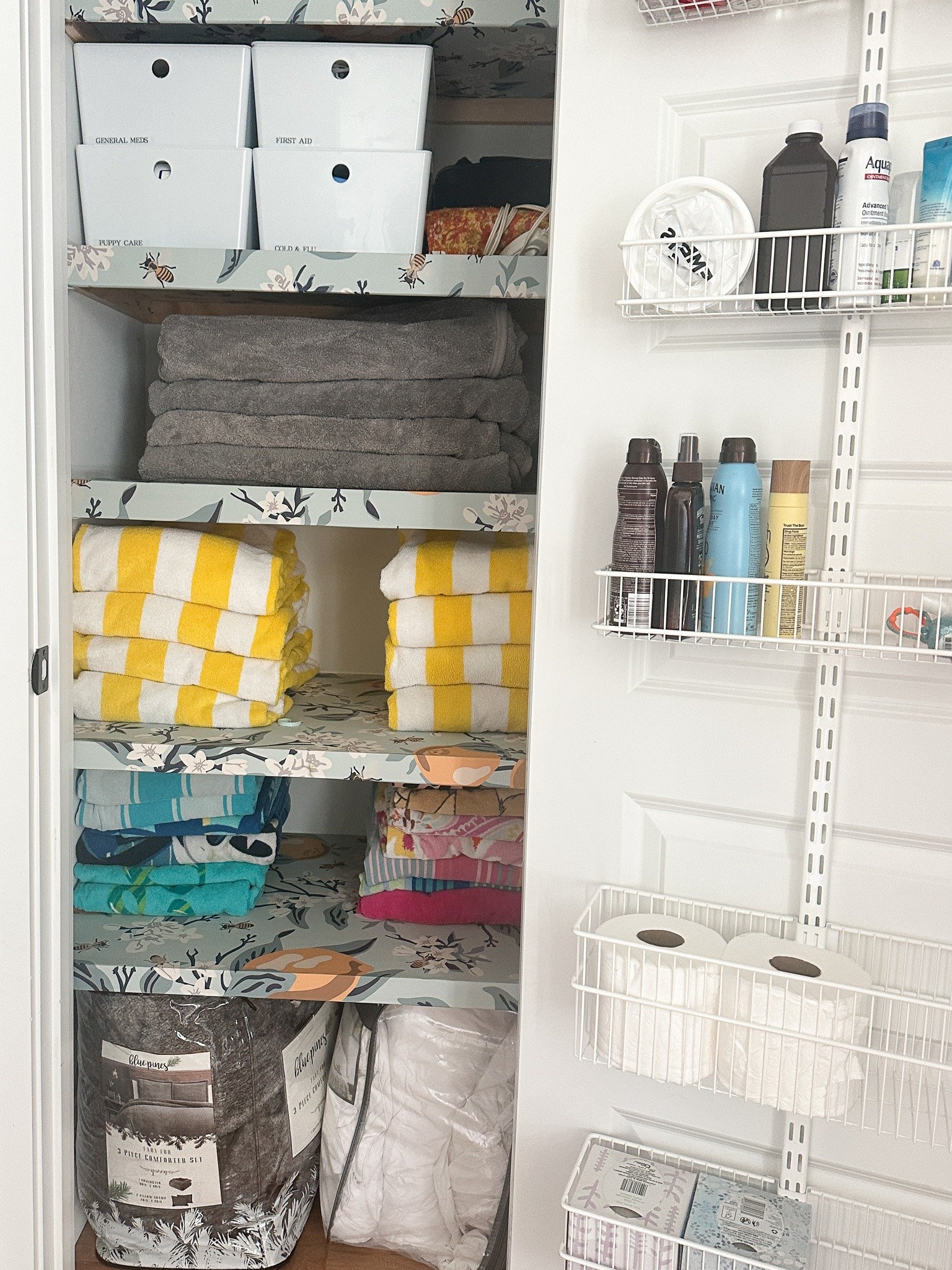 Easy Linen closet built in refresh - Cribbs Style